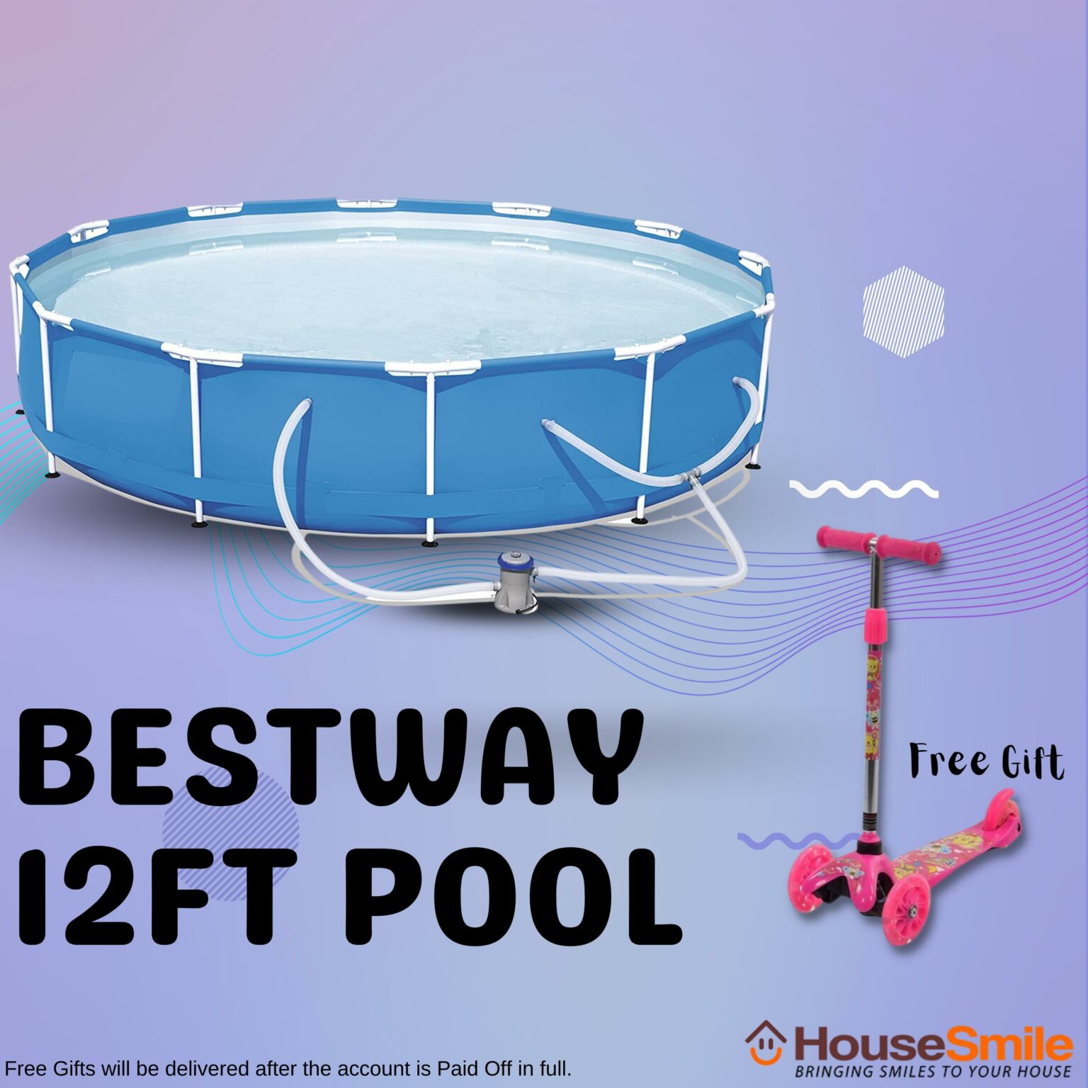 Bestway 12FT Pool – HouseSmile